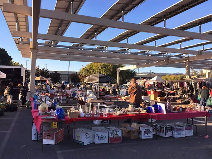 Movie buffs rejoice! This vendor's collection of martial arts film posters and memorabilia proves one person's basement treasure becomes another's living room conversation piece.