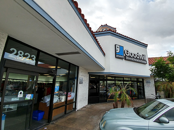 The Spanish-style architecture of this Goodwill location feels more like a boutique shopping experience than a thrift store. Those terracotta roofs hide treasures galore!