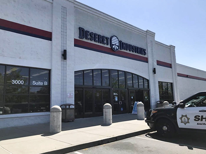 That crisp white facade with its bold red stripe is your signal that bargain-hunting adventures await&mdash;without draining your wallet.