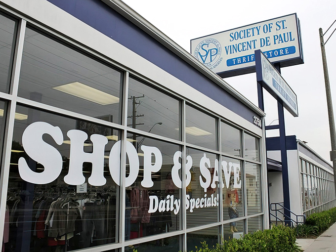 The iconic blue and white sign beckons bargain hunters to this Long Beach treasure trove. "Shop & Save" isn't just a slogan&mdash;it's a promise.