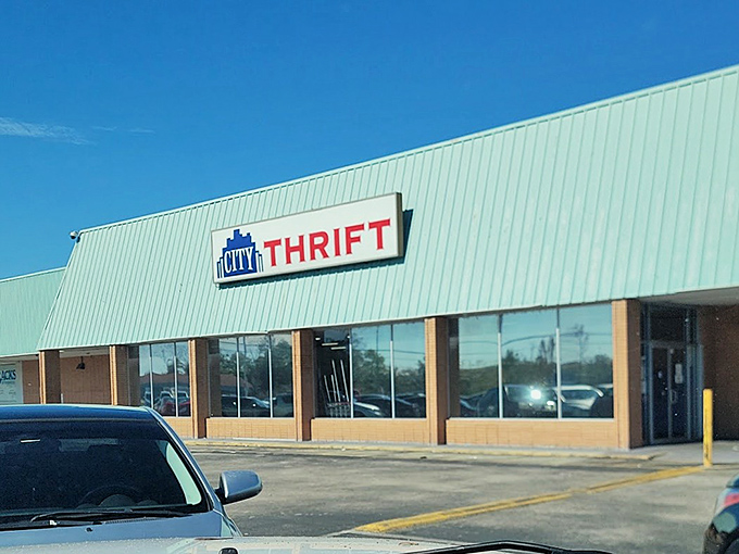 The unassuming exterior of City Thrift belies the treasure trove within. Like finding a secret portal to bargain heaven in Orlando.