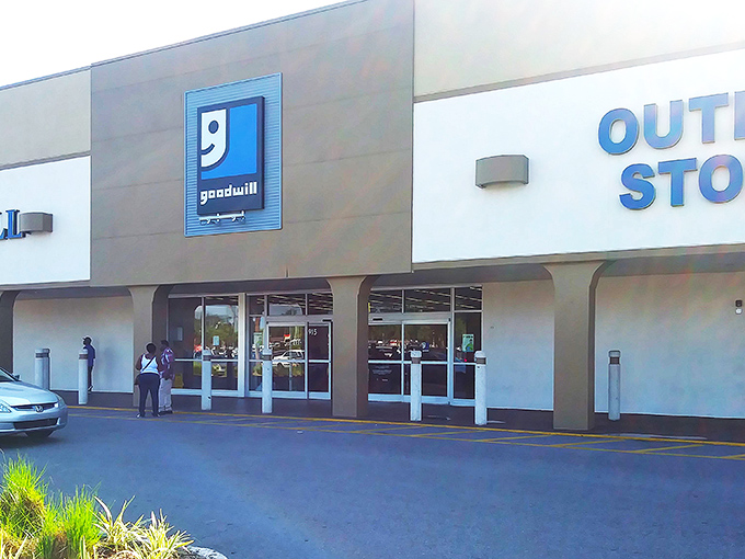 The unassuming exterior hides Orlando's most addictive shopping experience where bargain hunters gather daily.