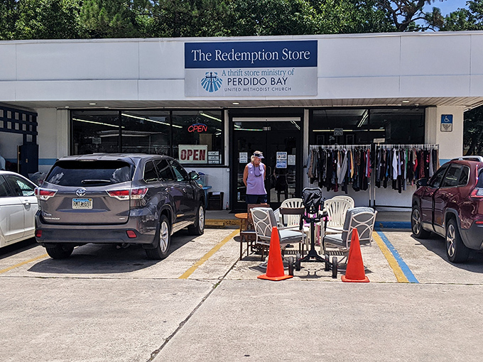 The unassuming exterior of The Redemption Store belies the treasure trove within. Like a budget-friendly TARDIS, it's bigger on the inside!
