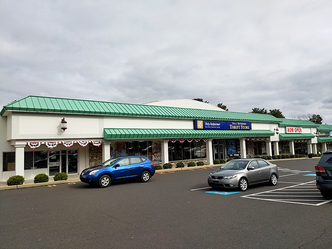 From the parking lot, you can almost hear the treasures calling your name. "Come find me," whispers that perfect vintage lamp.