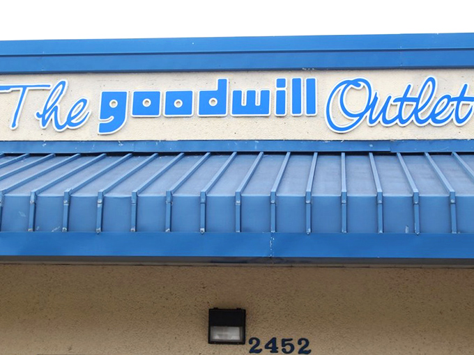The iconic blue awning beckons like a siren song to treasure hunters. This unassuming exterior houses what locals affectionately call "the bins" - Fort Worth's ultimate thrifting frontier.