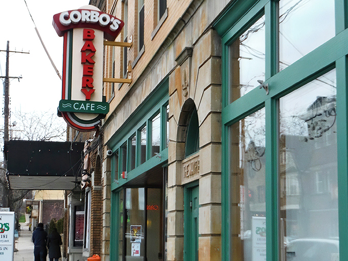 Corbo's storefront stands proudly on Mayfield Road, its classic signage promising Italian delights that have made it a Cleveland institution for generations.