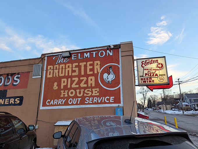 That vintage sign isn't retro-chic by design&mdash;it's authentically old-school, announcing the dual specialties that have kept locals coming back for generations.