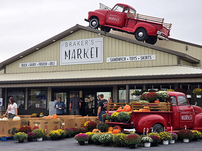 The iconic red truck perched atop Braker's Market isn't just decoration&mdash;it's a beacon calling hungry travelers to this Eureka treasure.