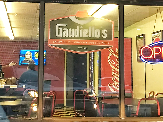 The storefront beckons like an old friend, with its vintage sign promising sandwich salvation behind those glass doors. Comfort food paradise awaits!