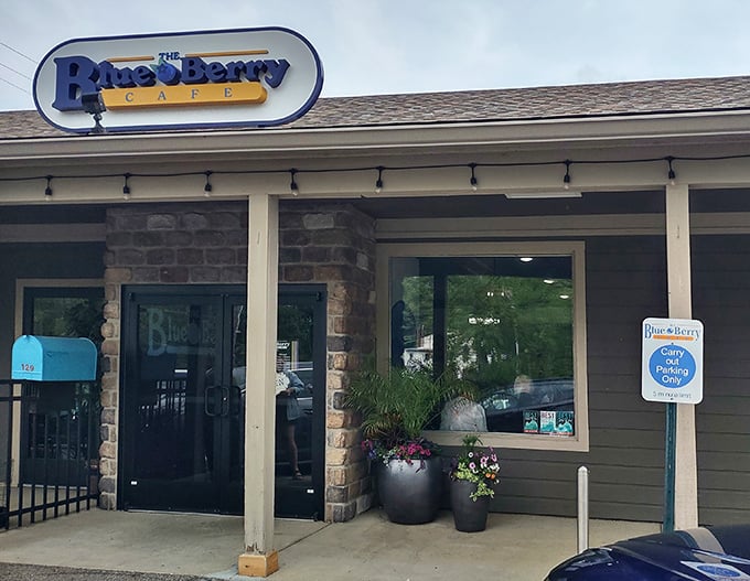 The unassuming exterior of The Blue Berry Caf&eacute; hides culinary treasures within, like finding a diamond in your breakfast cereal. Sometimes the best food comes in modest packages.