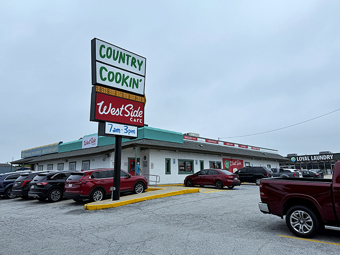 "Country Cookin'" isn't just a promise on the sign—it's a time-honored commitment that brings Fort Worth locals flocking like it's Sunday dinner at grandma's.