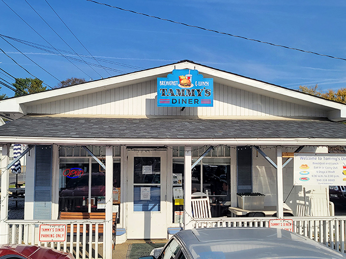 That iconic blue sign says it all&mdash;breakfast and lunch served with small-town charm. The rocking chairs on the porch practically whisper "stay awhile."