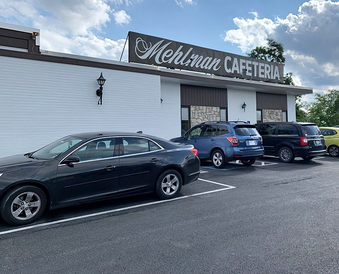 The unassuming exterior of Mehlman's Cafeteria proves once again that culinary greatness often hides behind the most modest facades. No neon needed when the food speaks this loudly.