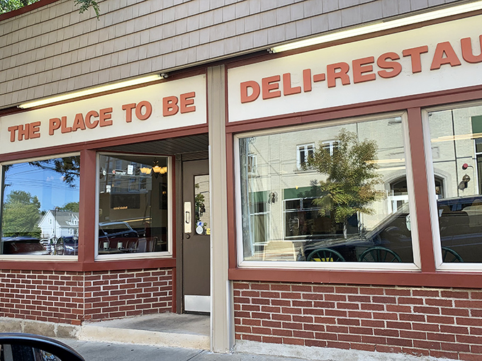 The red brick facade and straightforward signage says it all &ndash; this isn't a place trying to impress you with trends, just honest-to-goodness breakfast that will.