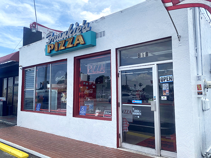 That iconic turquoise and yellow sign has been beckoning hungry Miamians for generations &ndash; a beacon of square pizza perfection on Bird Road.
