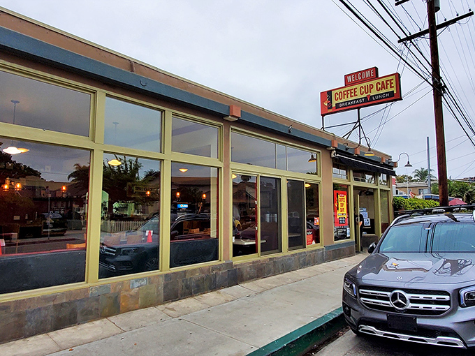 That classic diner sign isn't trying to impress anyone &ndash; it's too busy being perfect.