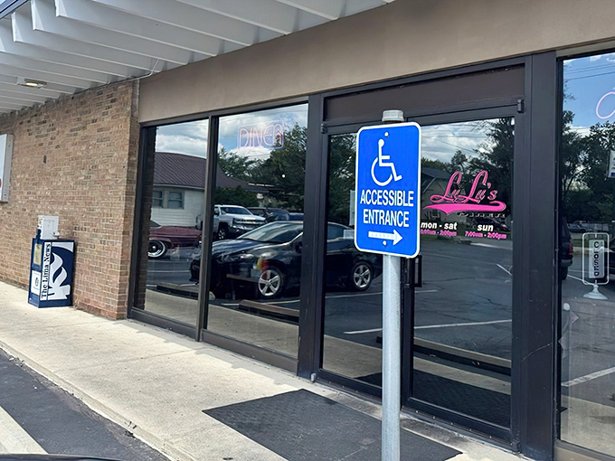 The unassuming exterior of LuLu's Diner proves once again that the best food experiences often hide behind modest facades. Breakfast paradise awaits inside!