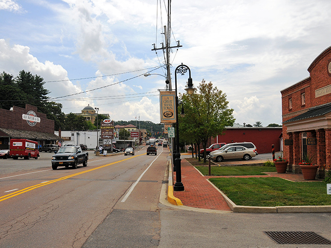 Oakland's main street offers that perfect small-town charm where rushing seems like a foreign concept and brick sidewalks invite leisurely strolls.