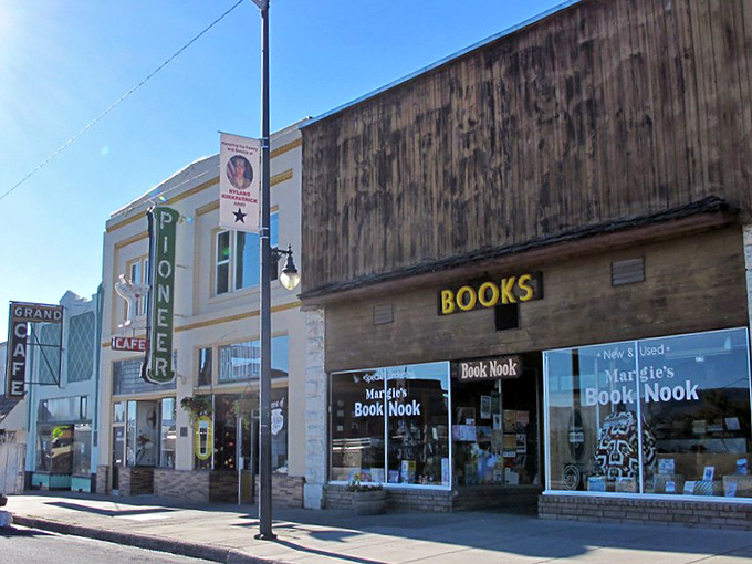 Downtown Susanville's historic storefronts house treasures like Margie's Book Nook and the Pioneer Saloon, where small-town charm meets literary escape.