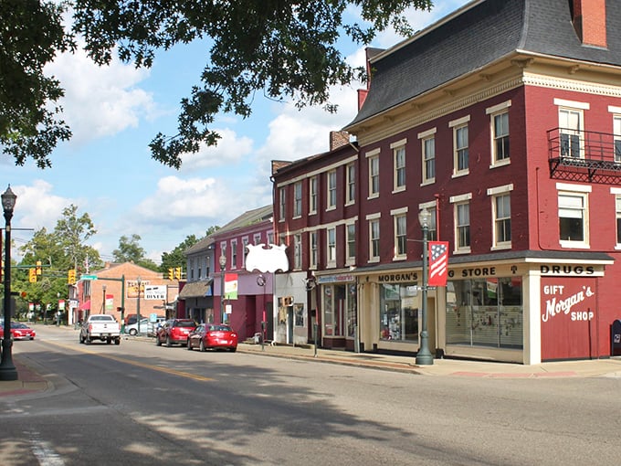 Main Street Lisbon whispers stories of yesteryear through its brick buildings and historic charm. The Sandy & Beaver Canal Museum stands as a proud sentinel to the town's rich past.