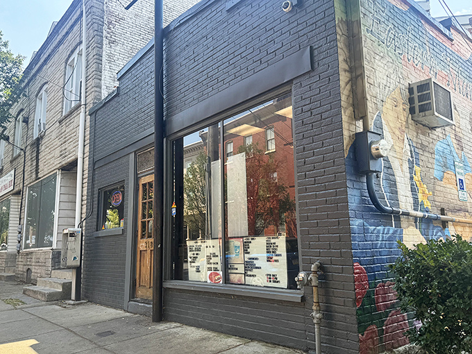 The unassuming gray brick exterior of Speed's in Lancaster hides culinary treasures that would make Rocky himself climb those steps for a victory meal.