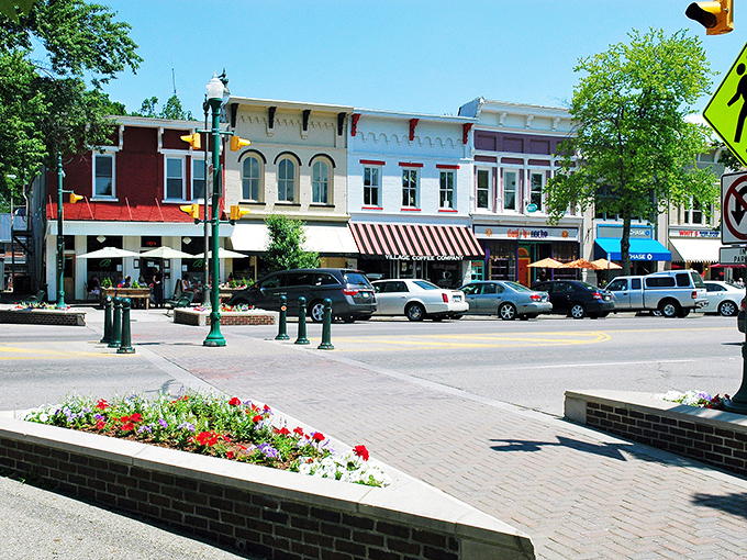 Broadway's colorful storefronts invite you to linger over coffee or browse boutiques. Small-town charm with big-city taste, minus the parking headaches.