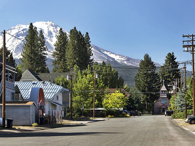 Mount Shasta stands guard over McCloud like a snow-capped bouncer who's actually quite friendly once you get to know him.