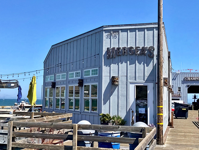 Perched at the edge of Harford Pier, Mersea's seafood sanctuary beckons with its unassuming charm and promise of ocean-to-table delights.