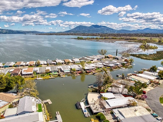 Clear Lake stretches out like nature's infinity pool, with Mount Konocti standing guard in the distance. Waterfront homes enjoy front-row seats to this ancient geological masterpiece.