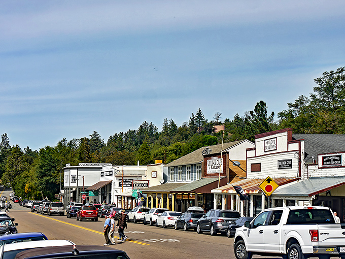 Main Street Julian looks like it was plucked from a Western film set, but with better parking and fewer shootouts.
