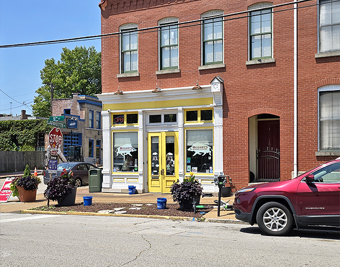 The cheerful yellow storefront of Bogart's stands out like a BBQ beacon in St. Louis' historic Soulard neighborhood, promising smoky delights within.
