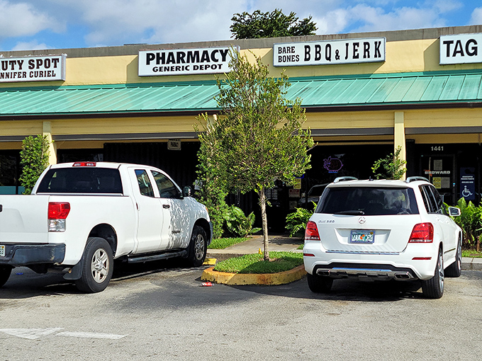Tucked between a pharmacy and beauty spot, Bare Bones BBQ proves Florida strip malls often hide culinary treasures worth discovering.
