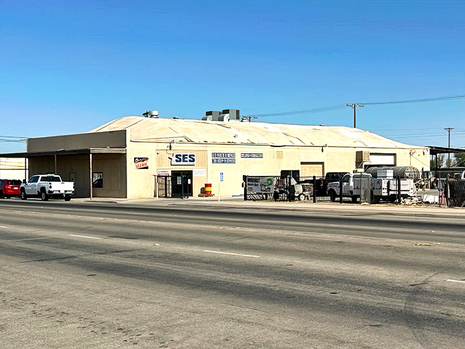 This industrial building might not win architectural awards, but in Calipatria's economy, practical structures like this represent something more valuable than aesthetics: jobs.