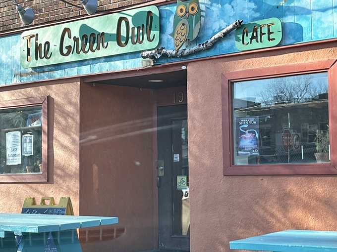 The Green Owl's vibrant orange facade and turquoise picnic tables aren't just eye-catching&mdash;they're Madison's way of saying "extraordinary food happens here."