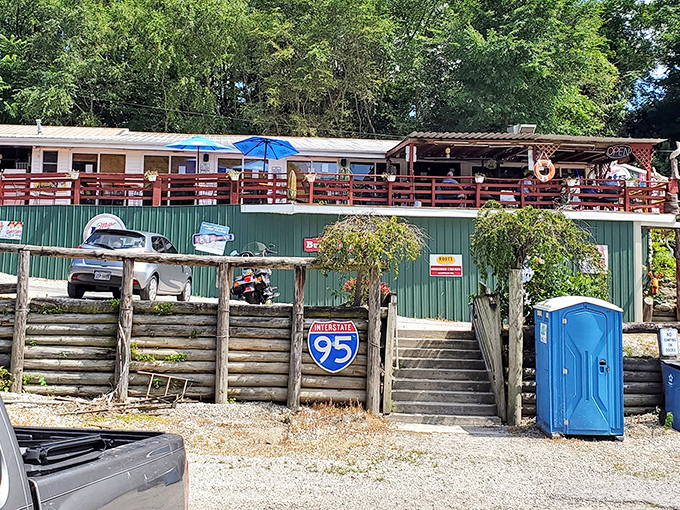 Perched along the water with its own dock, Tackle Box 2 embodies that perfect "I'm on vacation even though I'm 30 minutes from home" feeling.