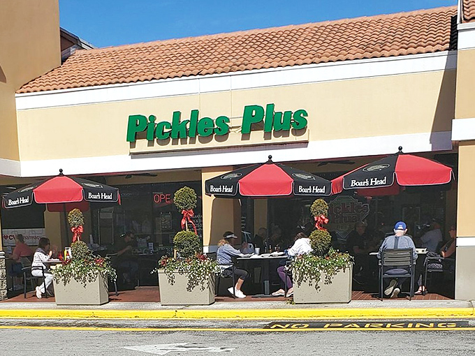 The humble exterior of Pickles Plus belies the culinary treasures within&mdash;proof that in Florida, the best sandwiches often hide behind the most unassuming storefronts.