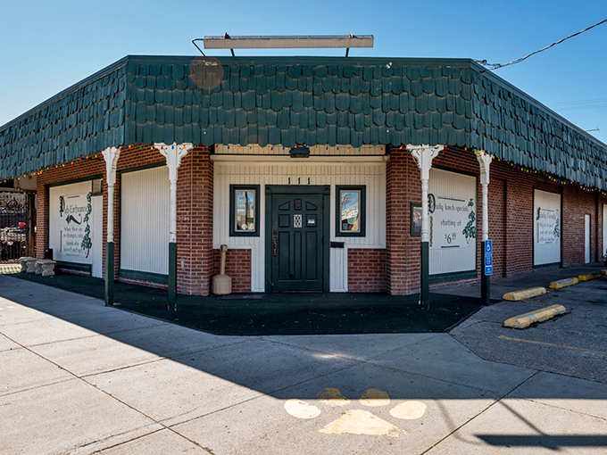 The unassuming corner brick building with its distinctive green-tiled facade holds culinary treasures that belie its modest exterior. Ontario's best-kept secret awaits.