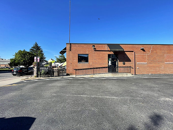 The unassuming brick exterior of Starliner Diner hides a universe of flavor within. Like all great culinary adventures, this one begins with a humble entrance.