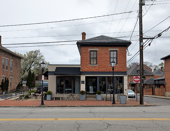 The historic brick corner building of Pistacia Vera stands like a delicious sentinel in German Village, promising sweet treasures within those unassuming walls.