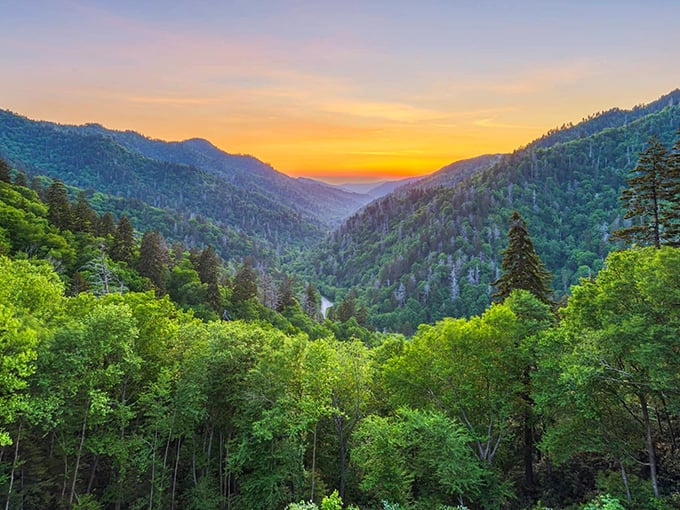Mother Nature showing off her fall color palette like she's auditioning for a design show. The reflection doubles the spectacle&mdash;two breathtaking views for the effort of one hike!