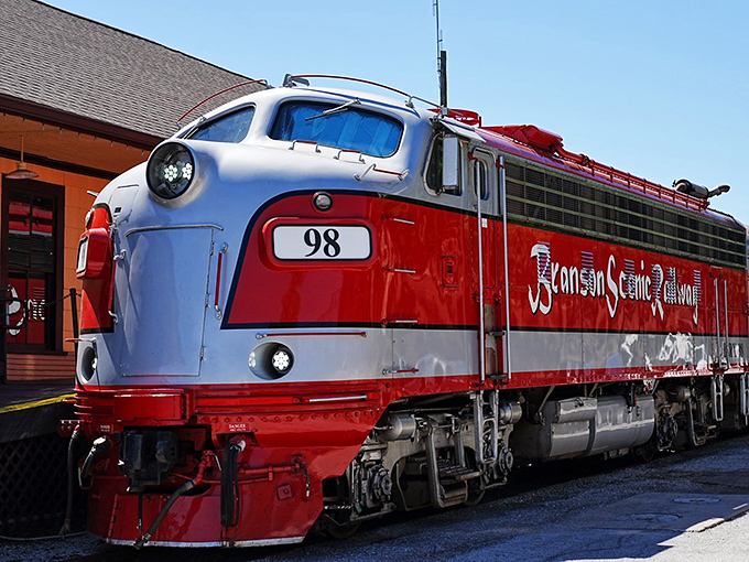 The silver serpent winds through Missouri's emerald landscape, crossing trestles that seem suspended between yesterday and today. Nature's theater viewed from vintage steel.