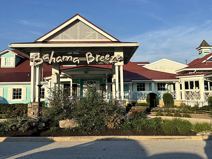 The Caribbean calls from King of Prussia with this vibrant entrance to Bahama Breeze, where Pennsylvania winters melt away at first sight.