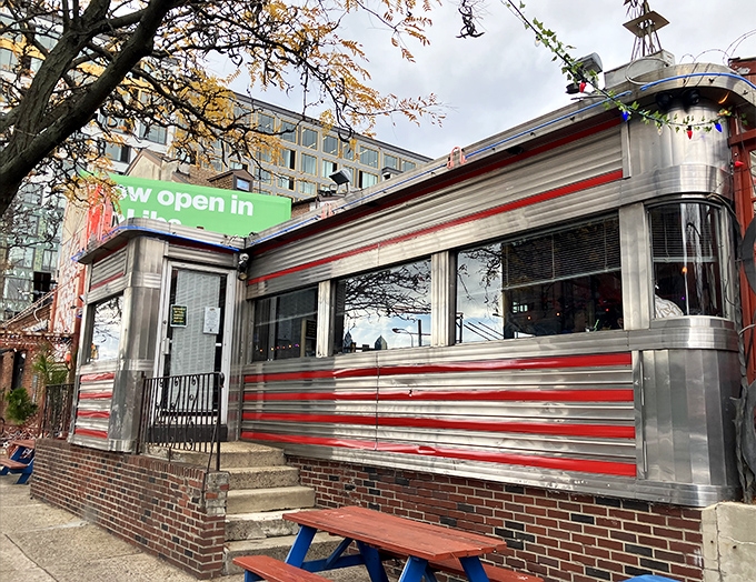Silk City's gleaming chrome exterior promises retro charm and culinary magic inside this Northern Liberties diner destination.