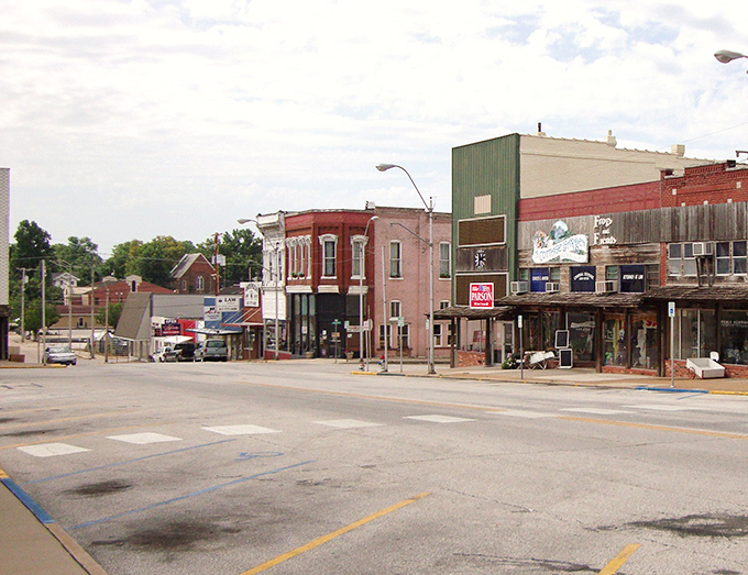 Classic small-town America unfolds along Main Street, where parking meters are suggestions and life moves refreshingly slow.