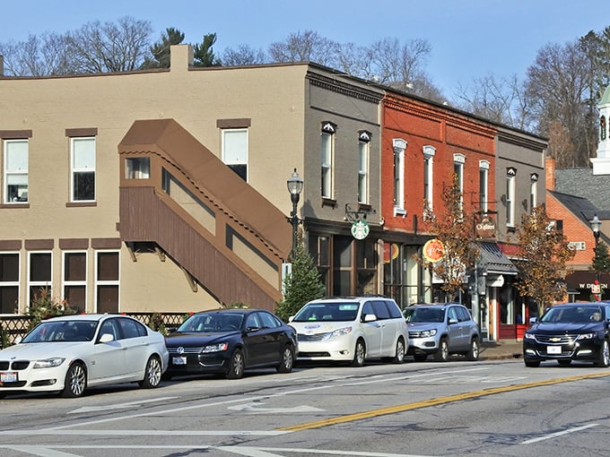 Main Street magic! Chagrin Falls' historic downtown looks like it was plucked from a Hallmark movie, complete with colorful storefronts and that small-town charm we all secretly crave.