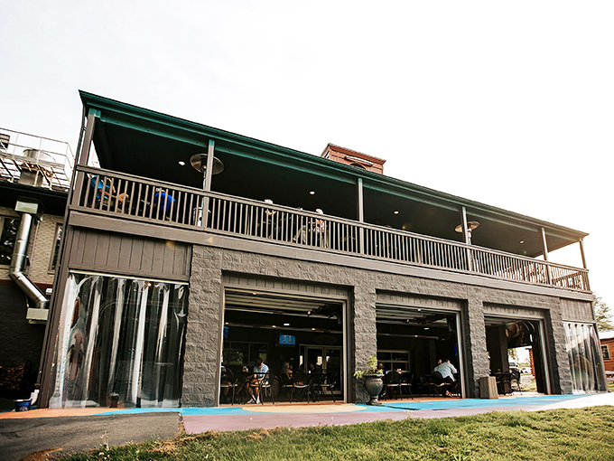 The stone facade and spacious upper deck at Fired Stone Tavern invite you in like an old friend with a new secret to share.