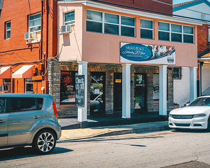 The unassuming stone facade of Nikki's Place speaks volumes - that chalkboard menu is basically whispering "get in here now" to anyone with taste buds.