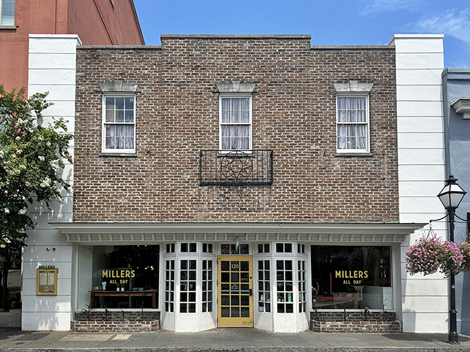 Historic brick exterior meets modern culinary magic—this unassuming façade houses some of Charleston's most crave-worthy breakfast creations.
