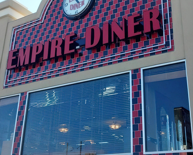 The classic diner signage announces your arrival at a Pennsylvania institution where breakfast dreams come true and calories don't count.