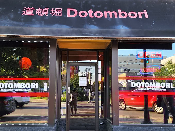 The unassuming storefront of Dotombori might not stop traffic, but what awaits inside will stop you in your culinary tracks.